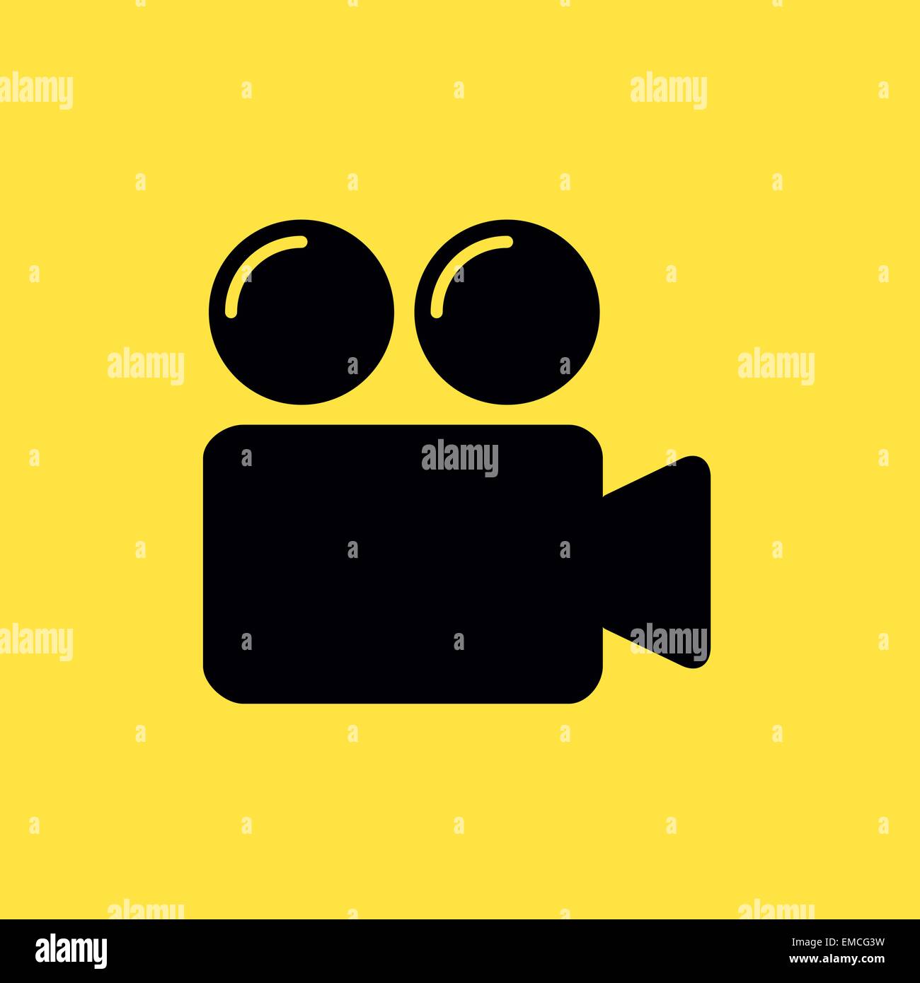 Film flat icon vector Stock Vector Images - Alamy