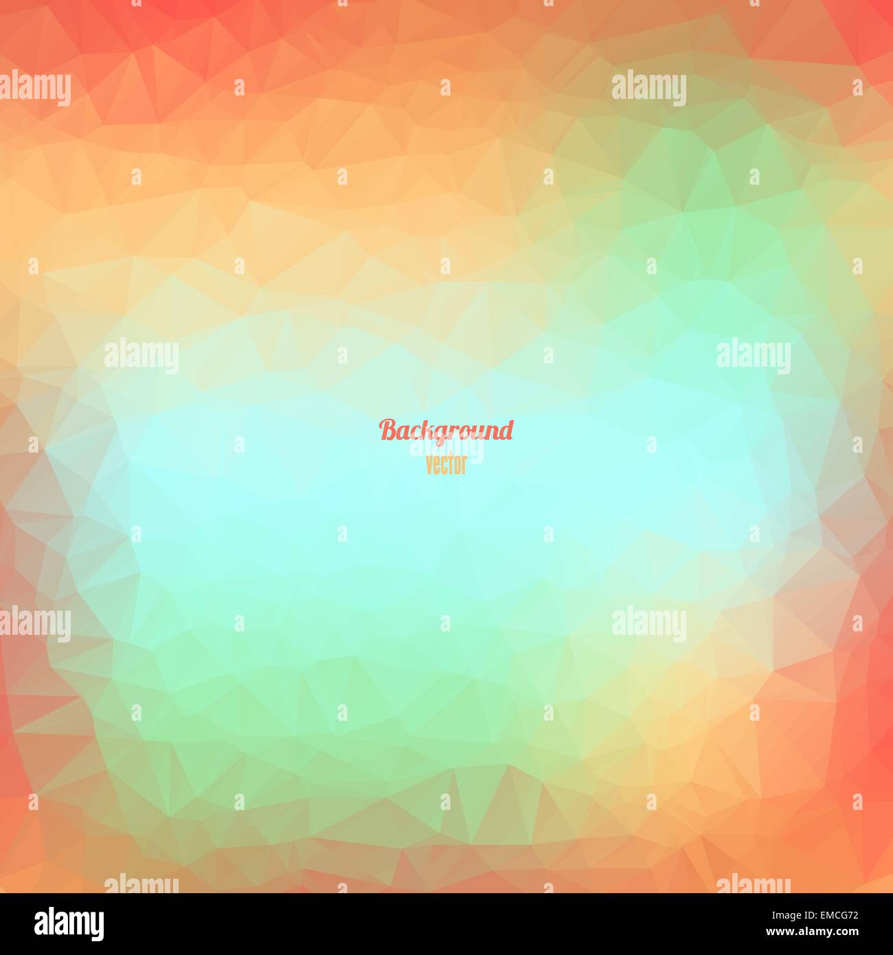 Vibrant orange triangle art Stock Vector Images - Alamy