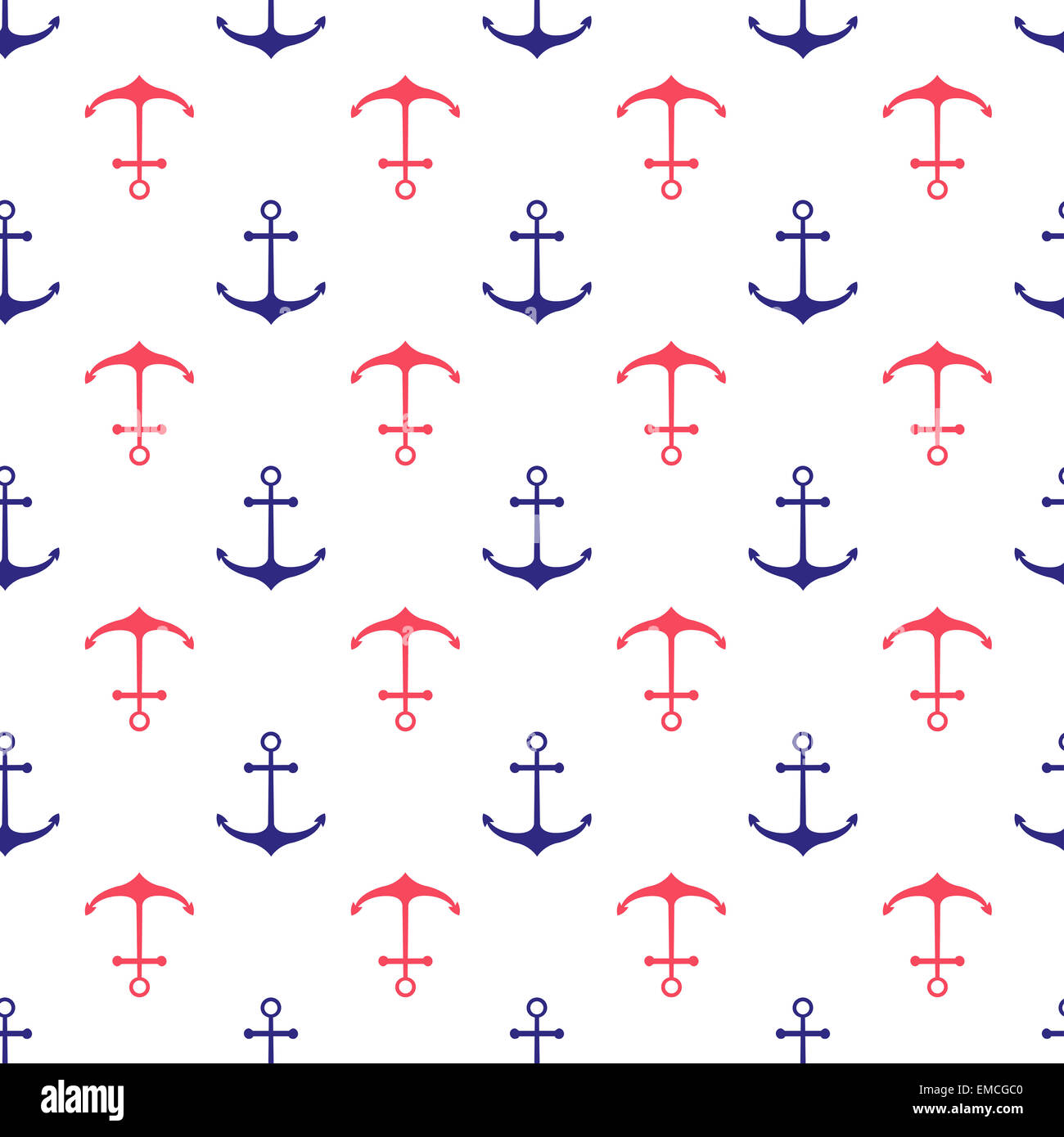 Seamless nautical pattern Stock Photo - Alamy