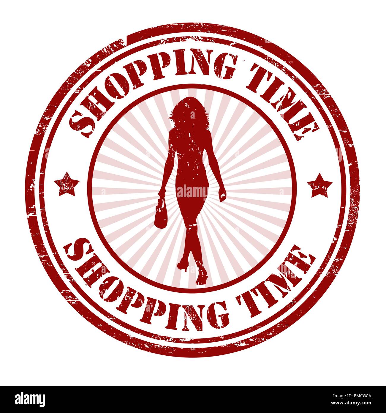 Shopping time stamp Stock Vector Image & Art - Alamy