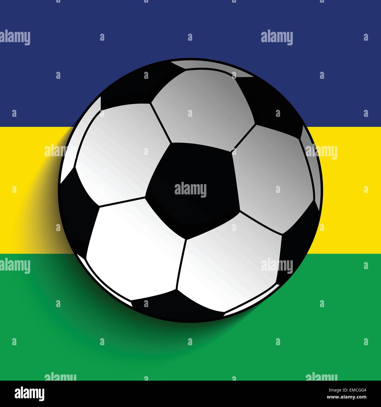 Brazil Flag with Soccer Ball Background Stock Vector Image & Art - Alamy