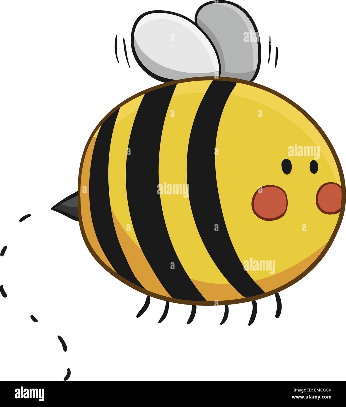 Flying honey bee Stock Vector Images - Alamy