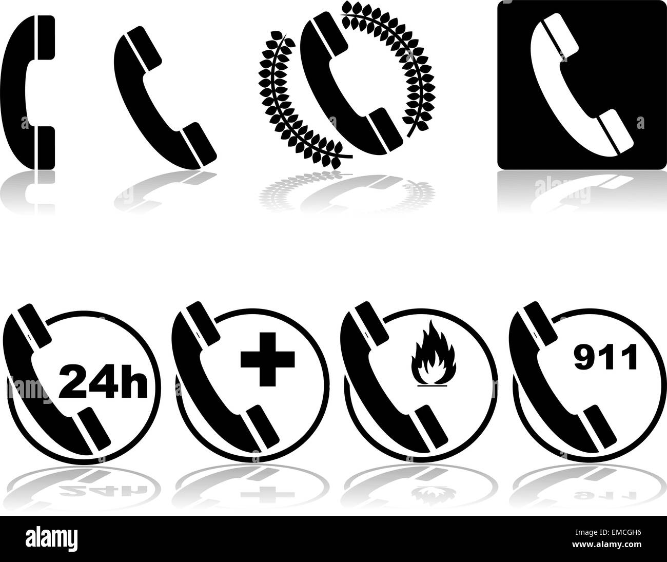 Police telephone Stock Vector Images - Alamy