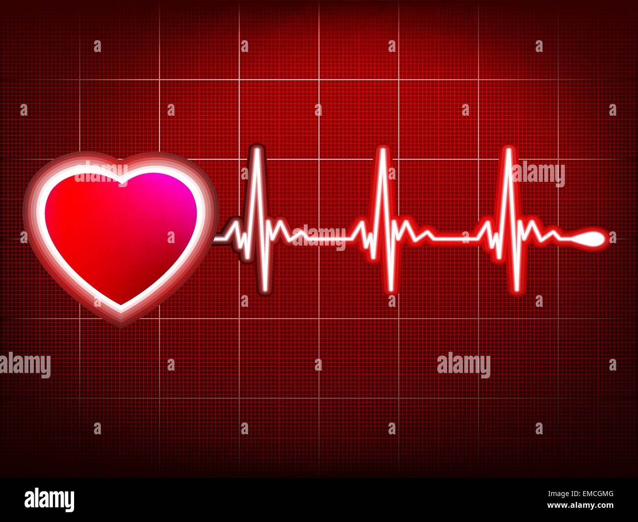 Abstract heart beats cardiogram. EPS 10 Stock Vector Image & Art - Alamy