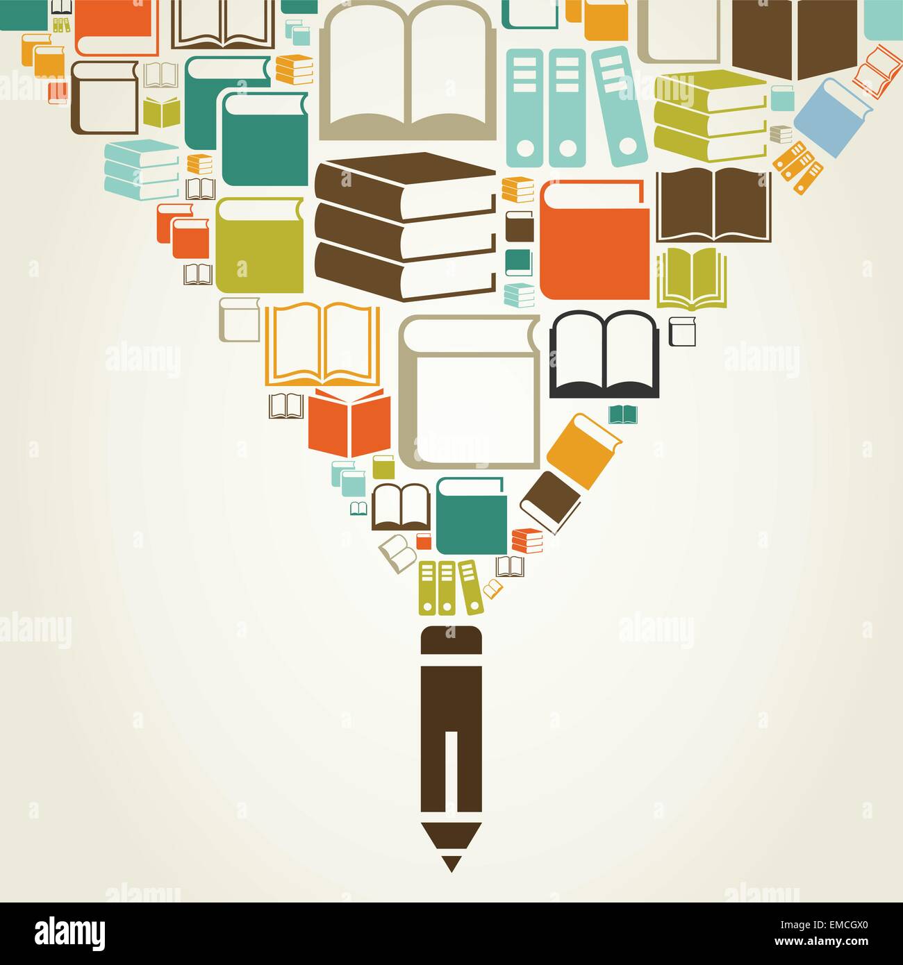 Book a pencil Stock Vector Image & Art - Alamy