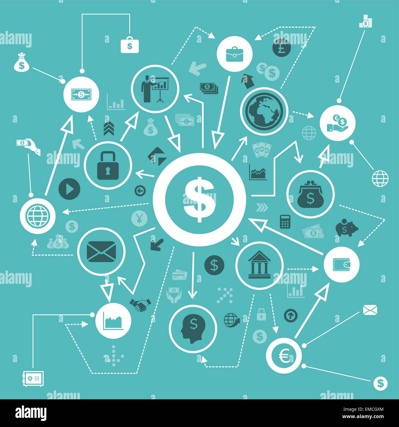 Business money theme Stock Vector Images - Alamy