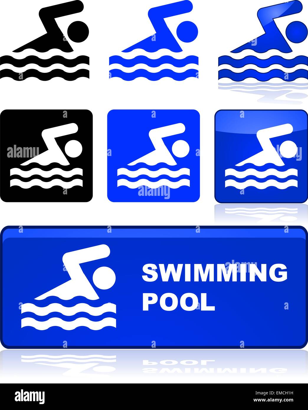 Swimming pool sign Stock Vector Image & Art - Alamy