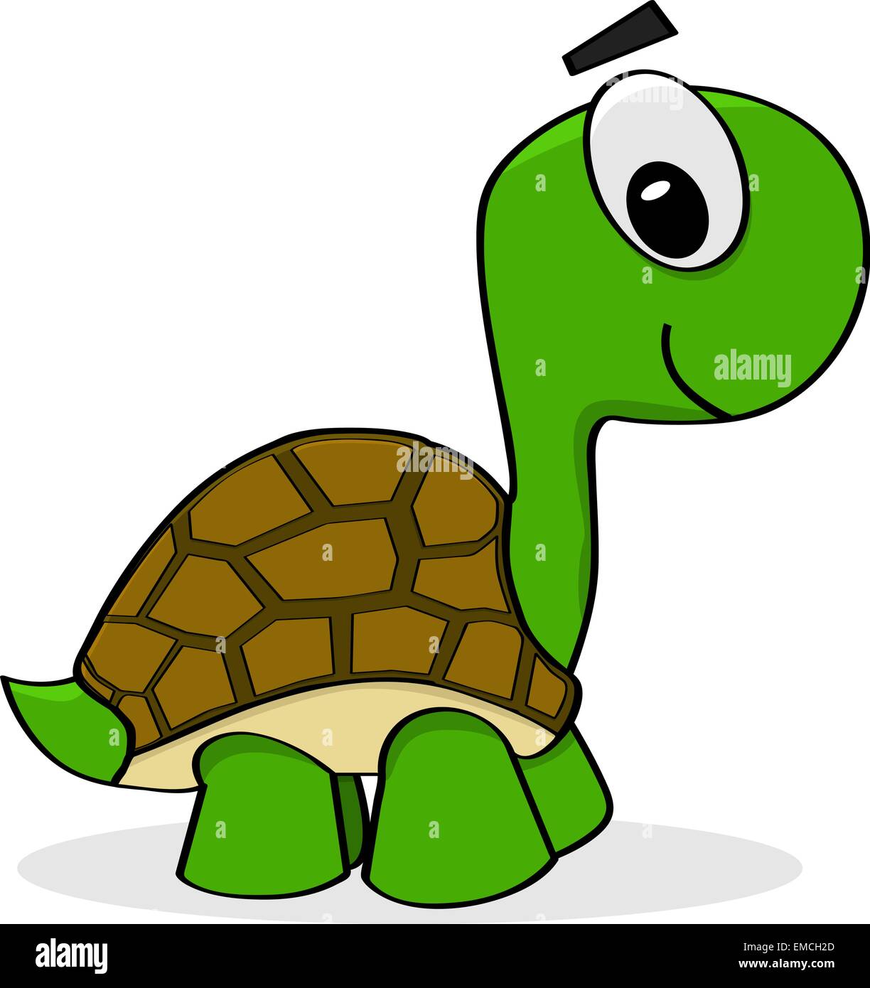 Happy turtle cartoon slow animal Stock Vector Images - Alamy