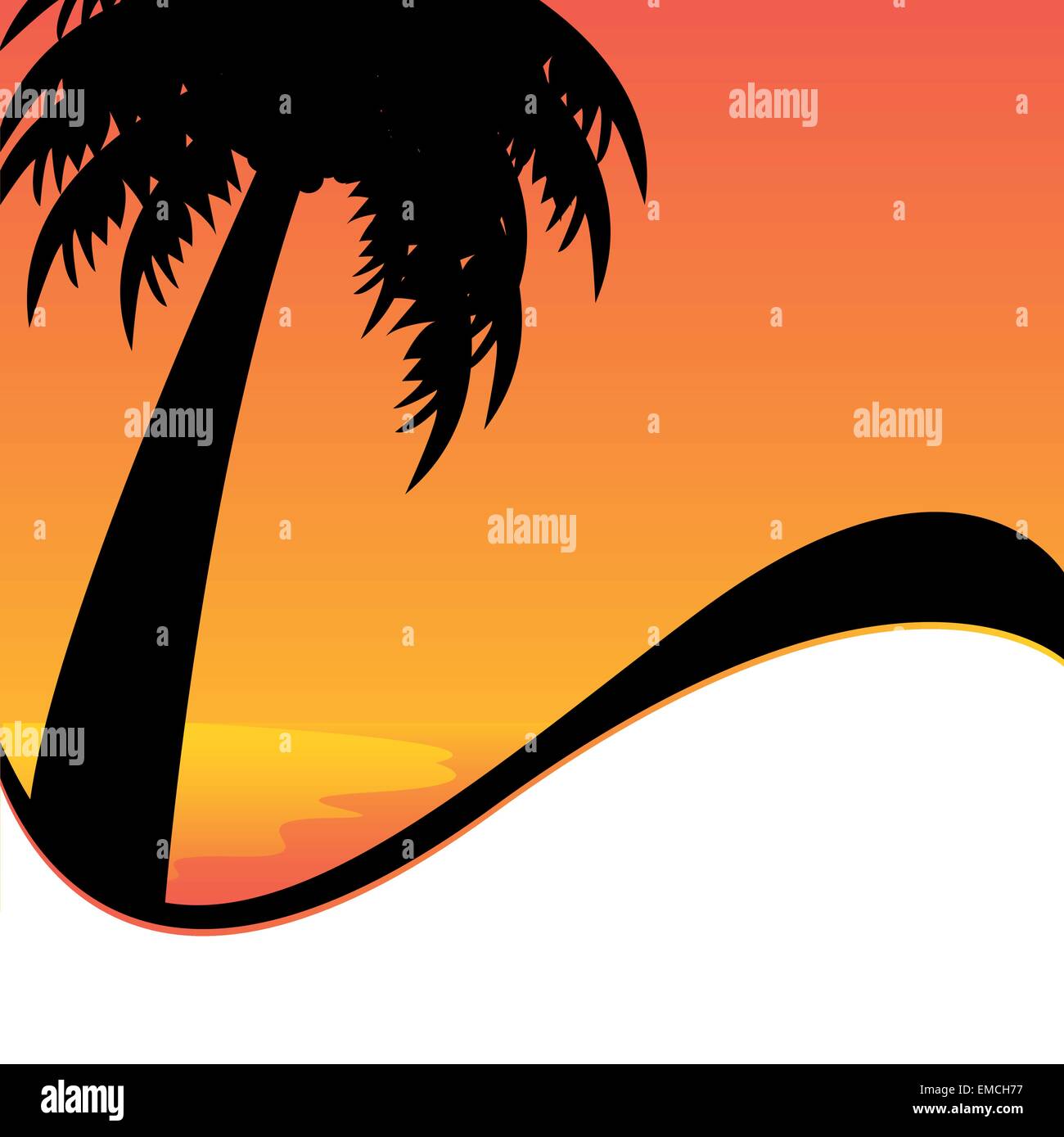 Stylized palm hi-res stock photography and images - Alamy