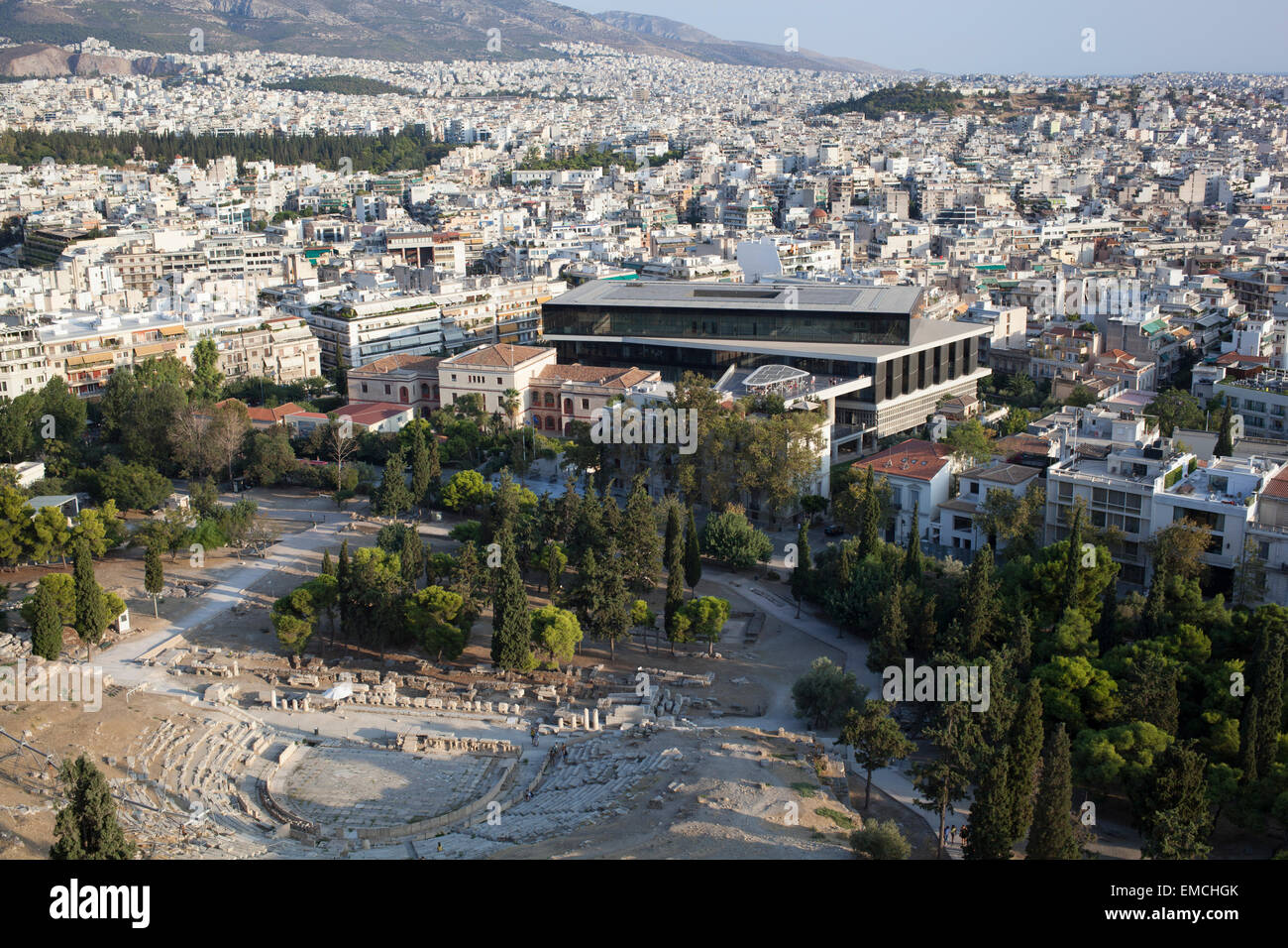 Acropolis athens birds eye hi-res stock photography and images - Alamy