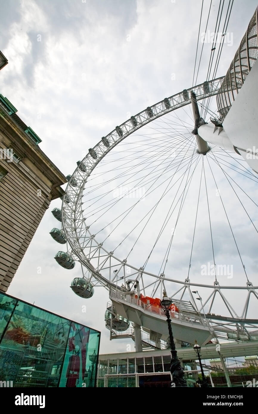 The London Eye situated by river Thames, London, England UK Stock Photo ...