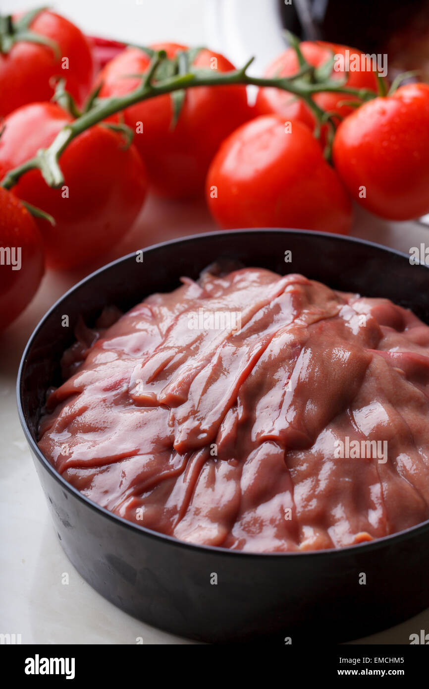 Pig kidneys, Chinese Hot pot dishes Stock Photo - Alamy