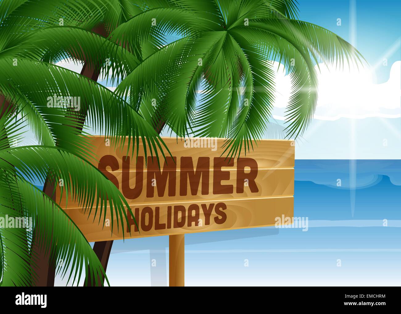 Summer sea design template Stock Vector Images - Alamy