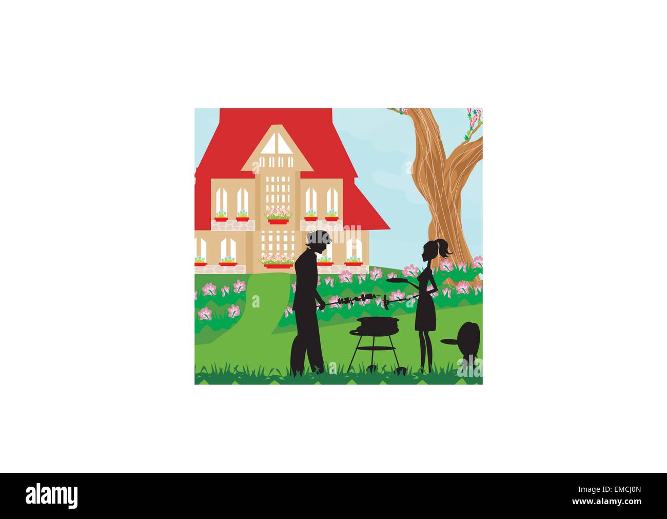 Family in vacation Cut Out Stock Images & Pictures - Alamy