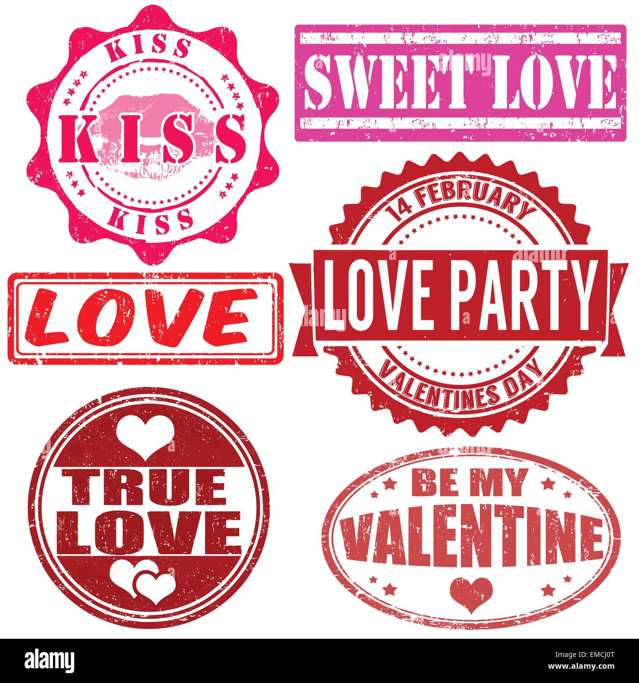 Vintage retro stamps Stock Vector Images - Alamy