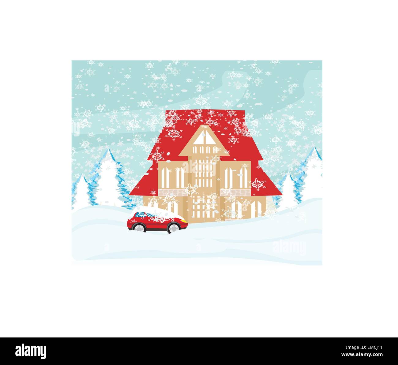 Storm road car Stock Vector Images - Alamy