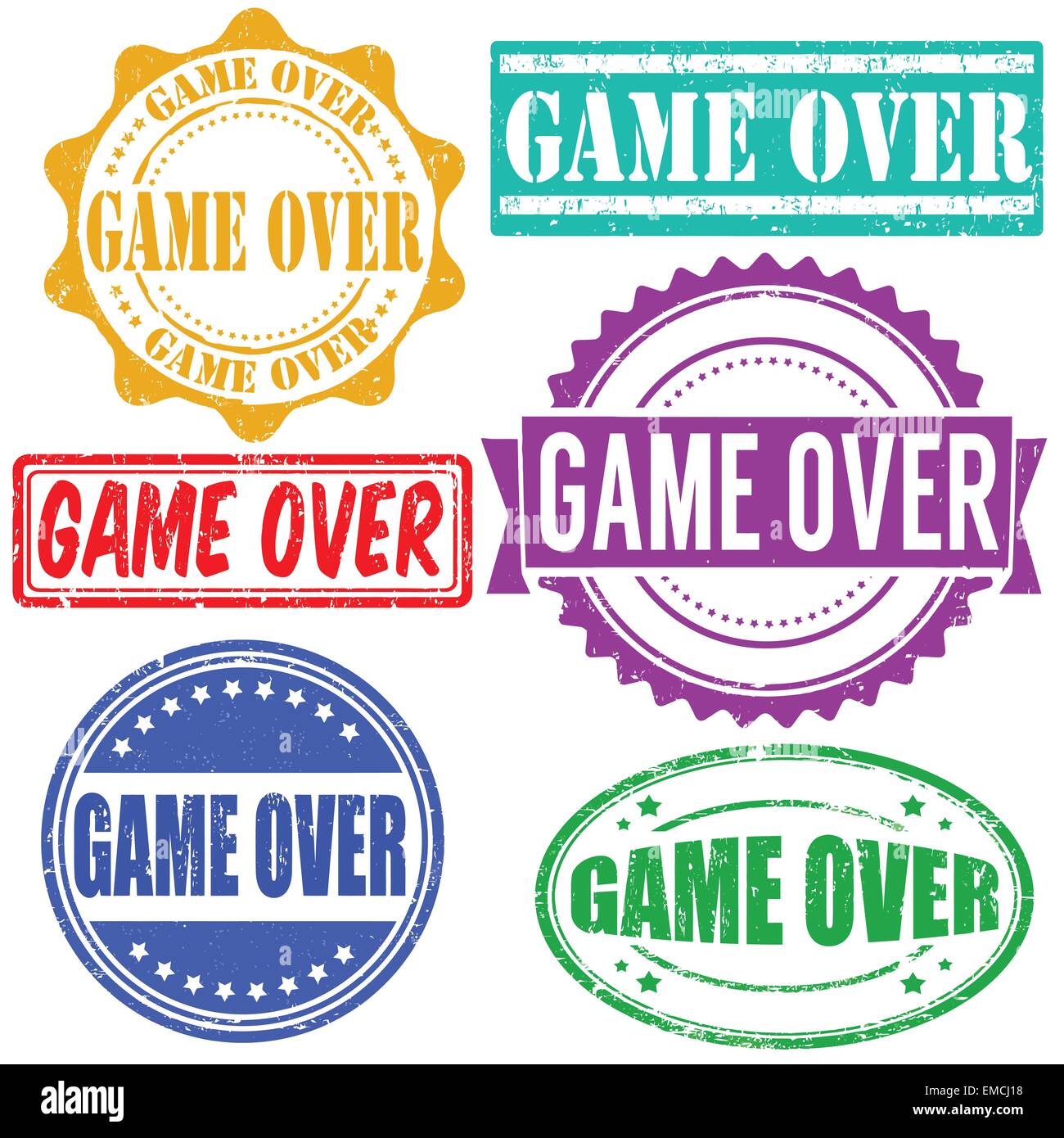 Game over Stock Vector Images - Alamy