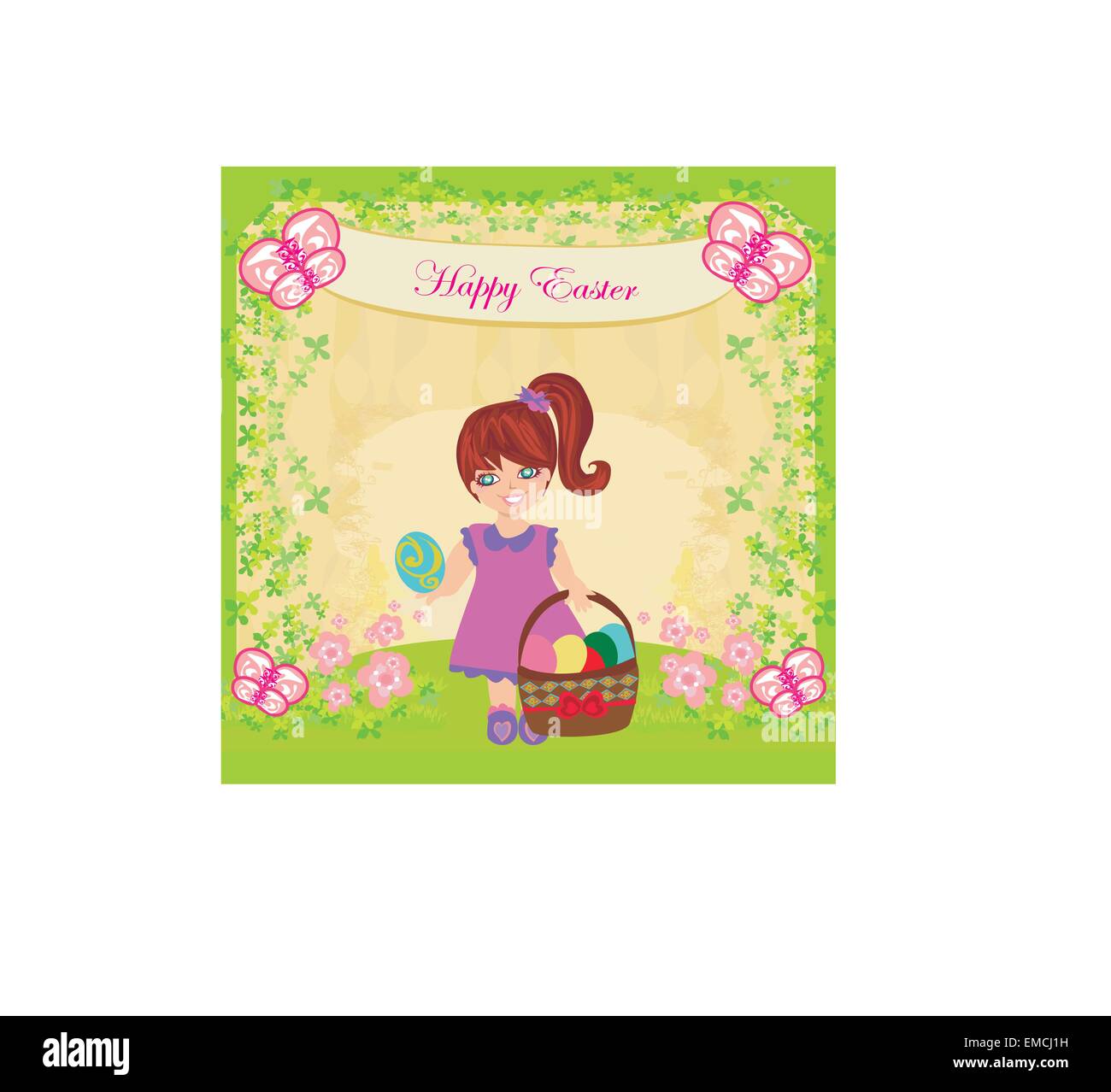 Female basket Stock Vector Images - Alamy