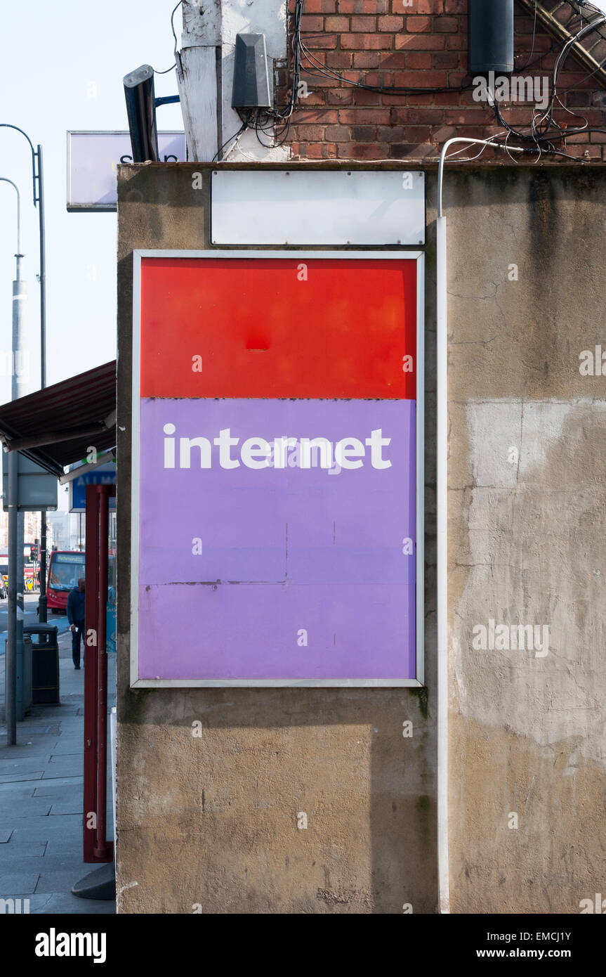 Internet cafe advert hi-res stock photography and images - Alamy