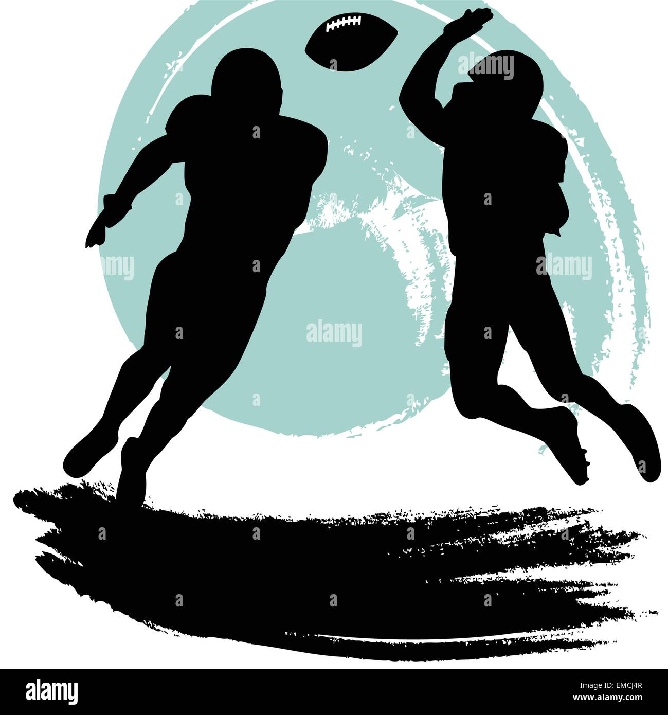 Football players tackling Stock Vector Images - Alamy