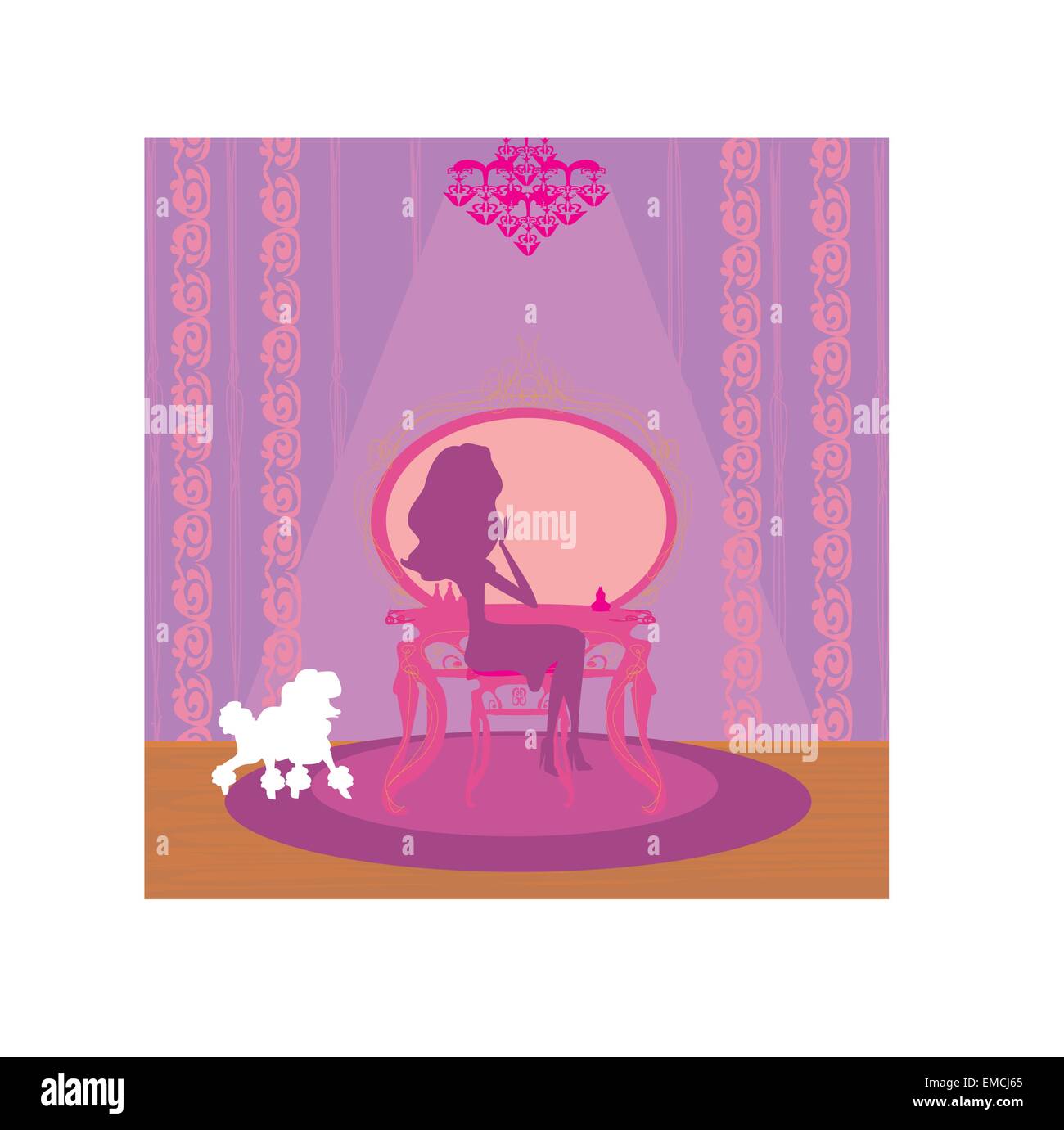 Mirror in room Cut Out Stock Images & Pictures - Alamy