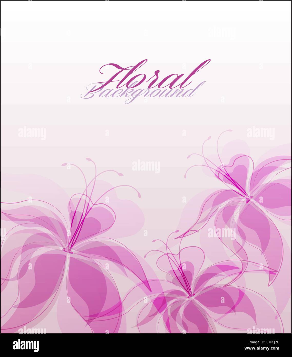 Background lily flowers beautiful Stock Vector Images - Alamy