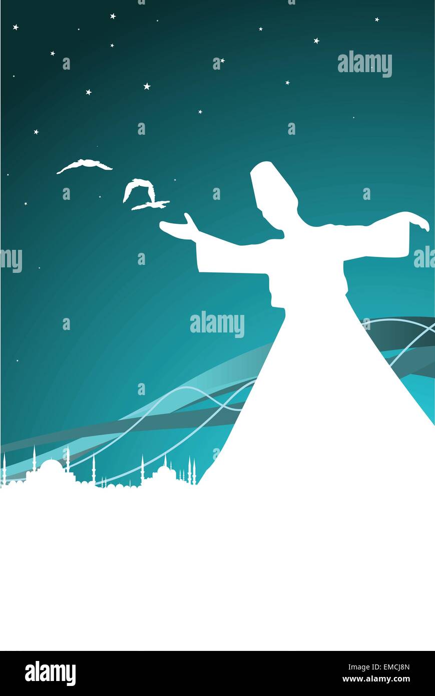 Whirling birds Stock Vector Images - Alamy