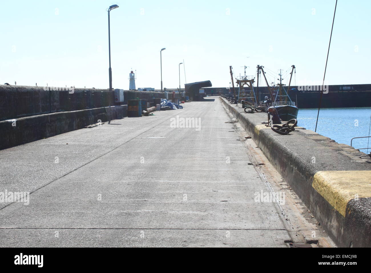 newlyn pier in summer Stock Photo - Alamy