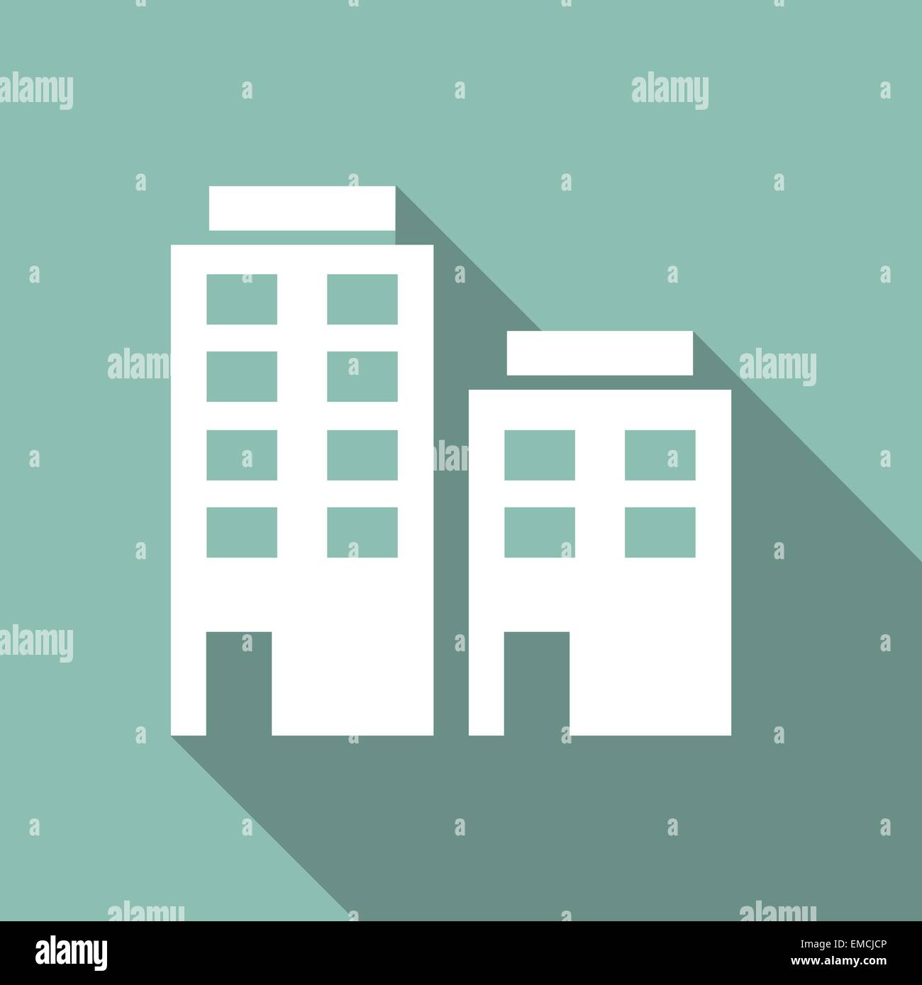 Flattened buildings Stock Vector Images - Alamy
