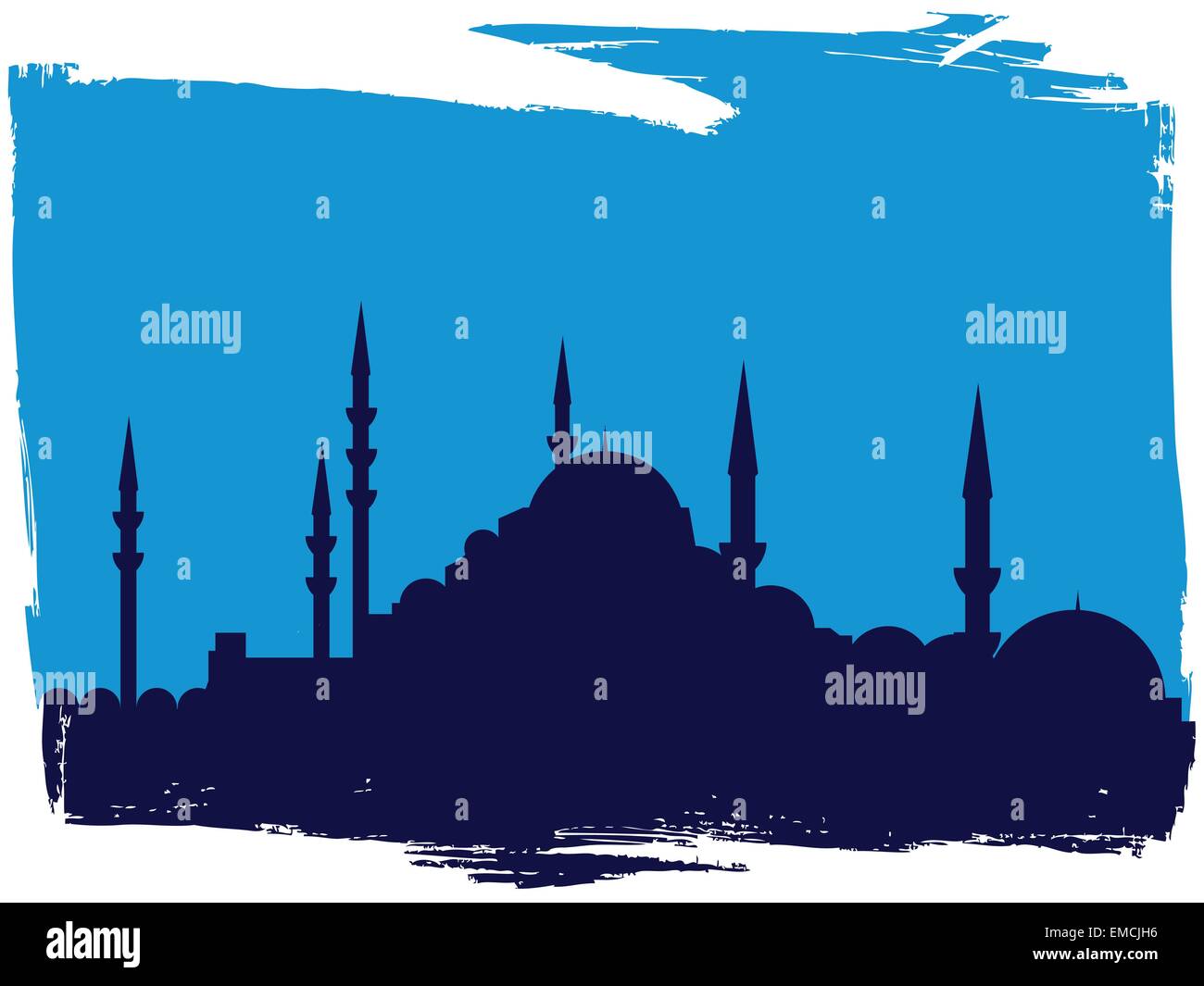 Istanbul travel blue moon Stock Vector Images - Alamy