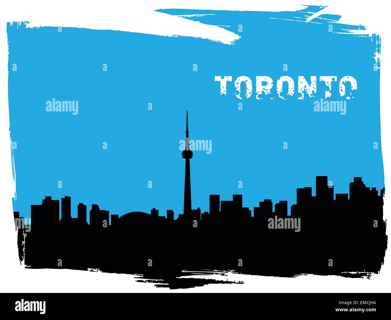 Toronto panoramic view Stock Vector Images - Alamy