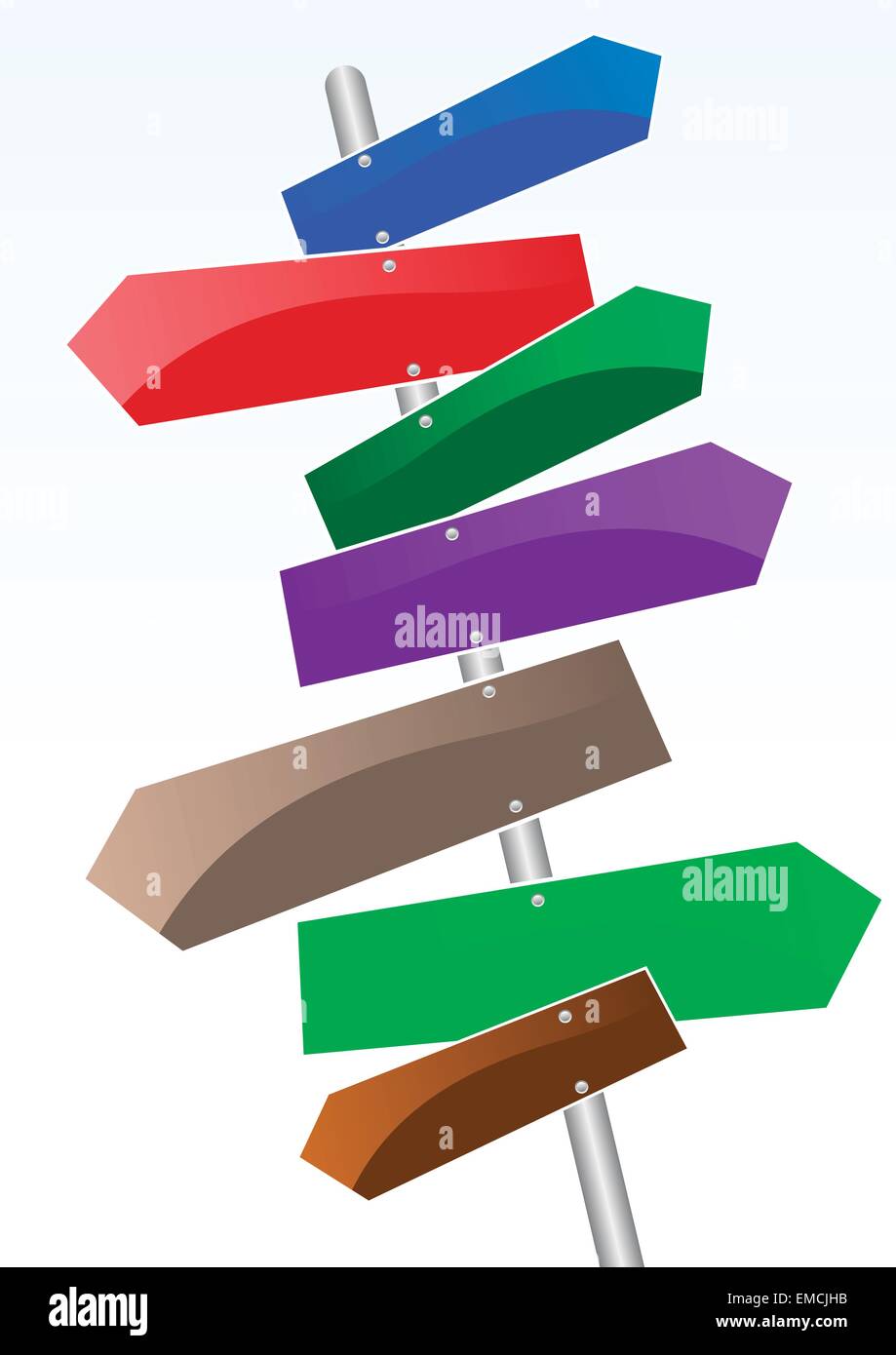 Empty direction signs hi-res stock photography and images - Alamy