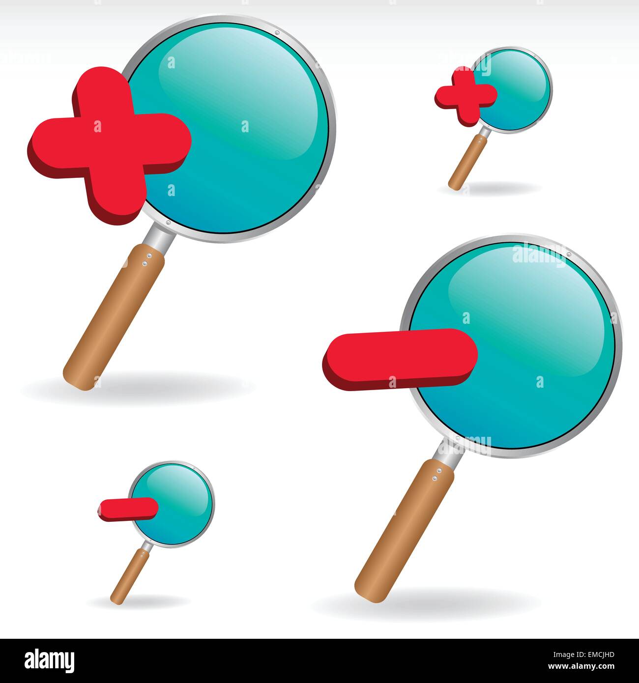 Zoom magnifier minus sign hi-res stock photography and images - Alamy