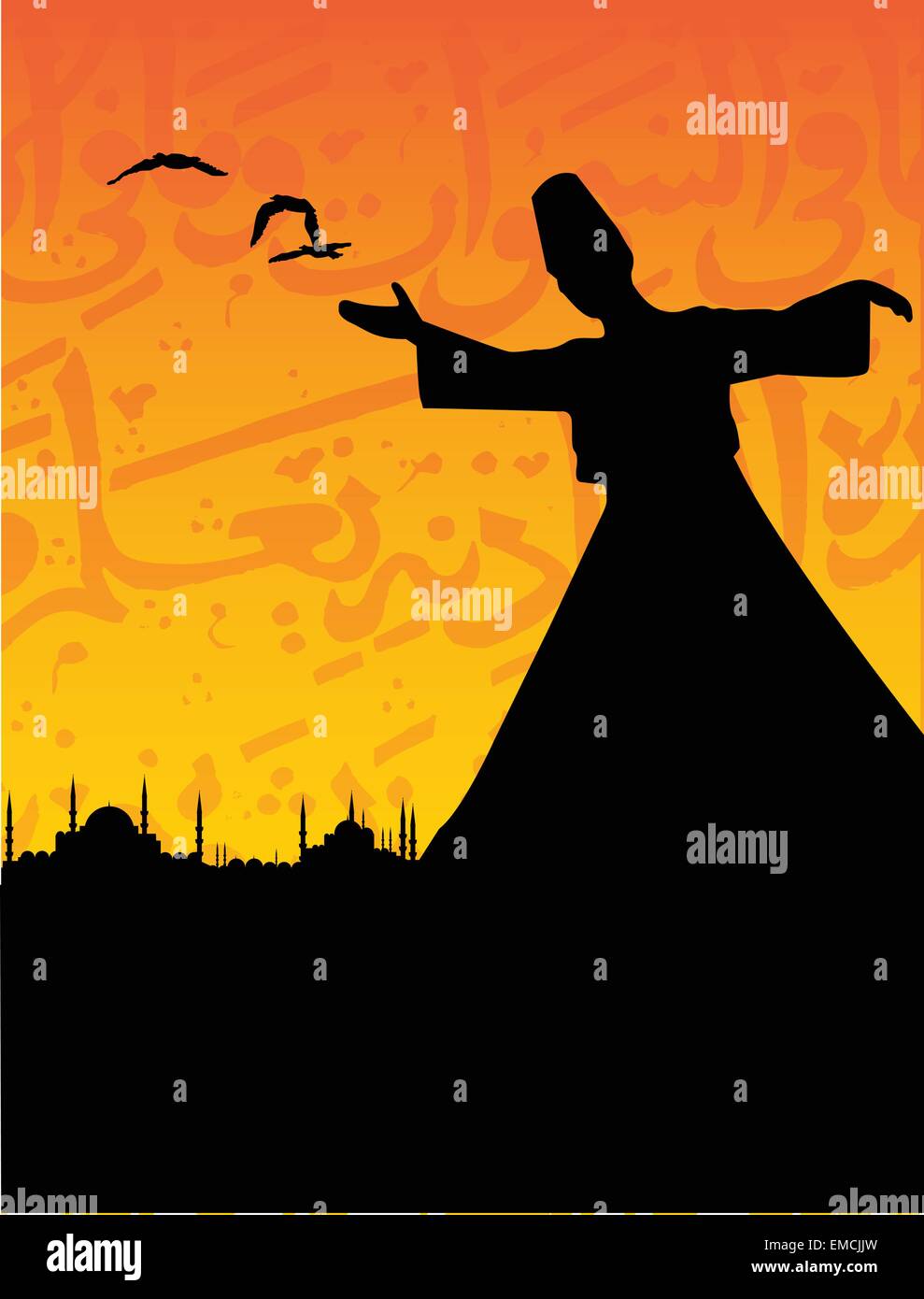 Whirling birds Stock Vector Images - Alamy