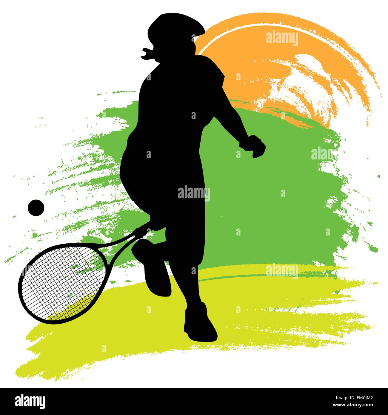 Tennis action Stock Vector Images - Alamy