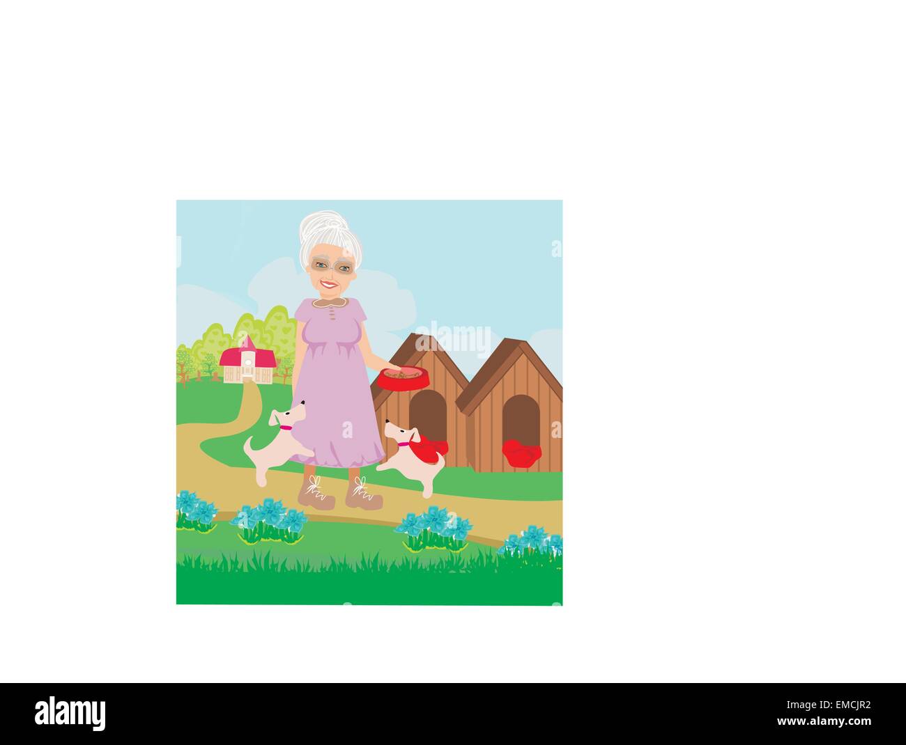 Feeding together Stock Vector Images - Alamy
