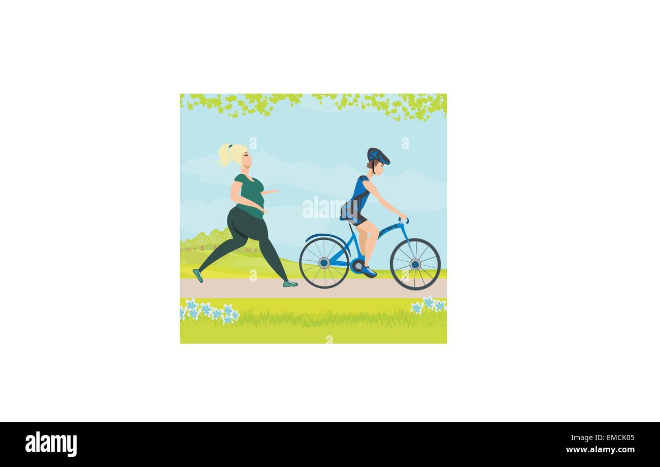 training in spring day Stock Vector Image & Art - Alamy