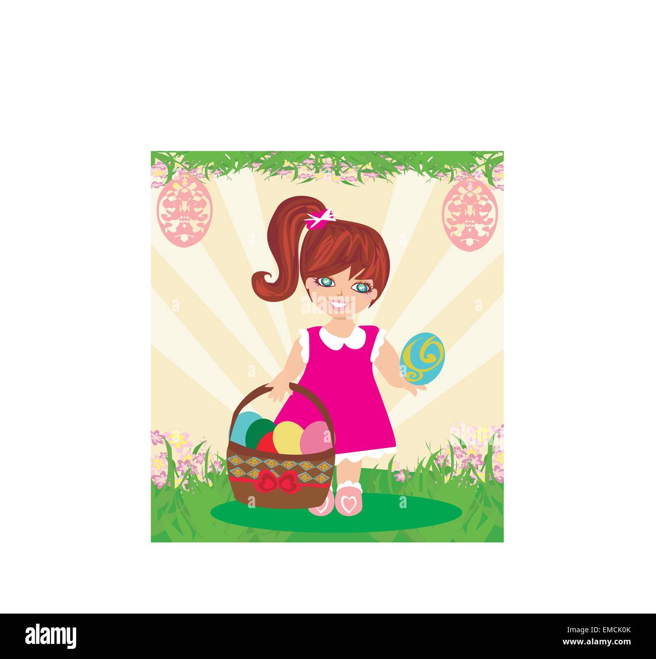 Baby dress basket Stock Vector Images - Alamy