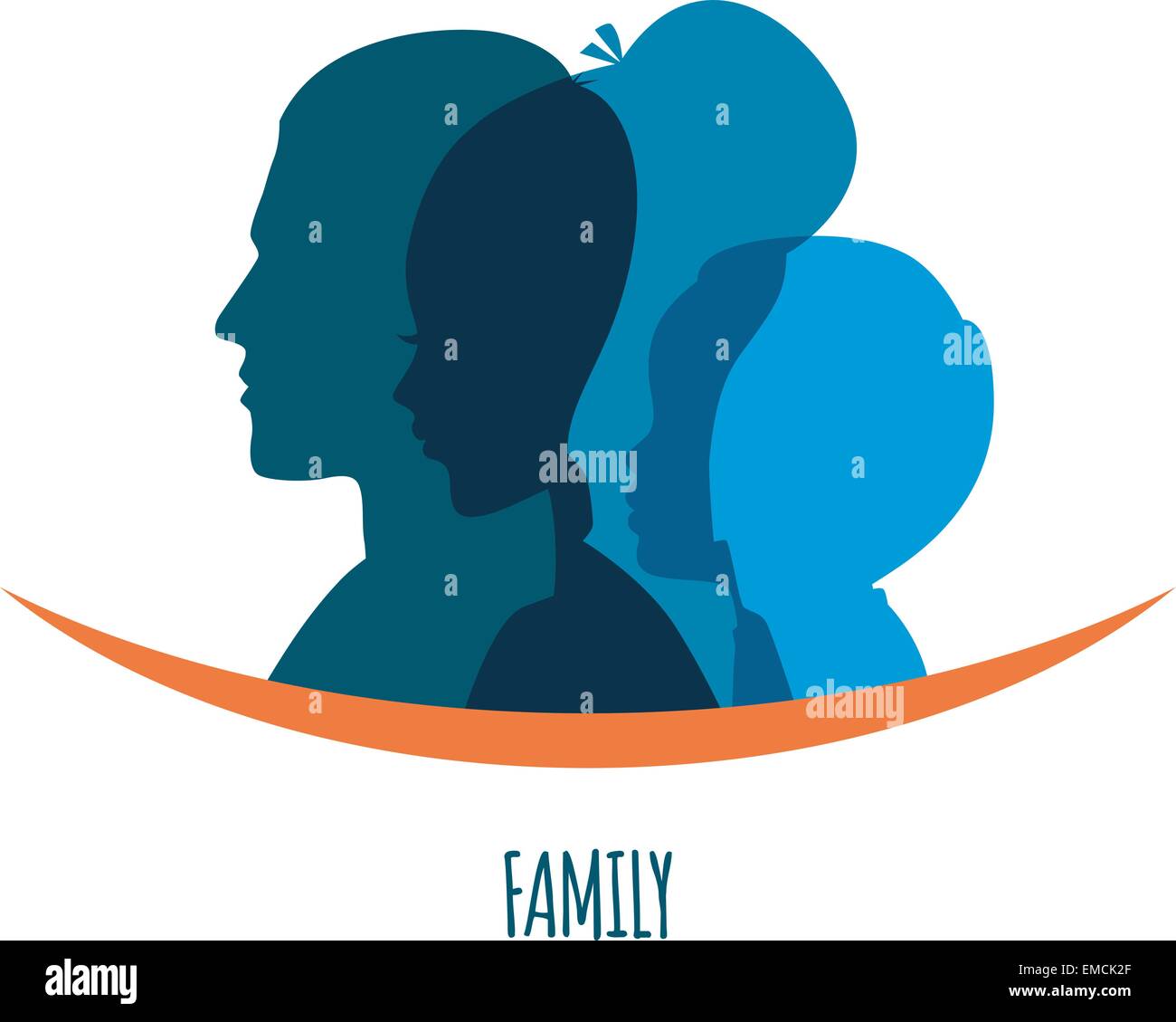 Family icons head Stock Vector Image & Art - Alamy