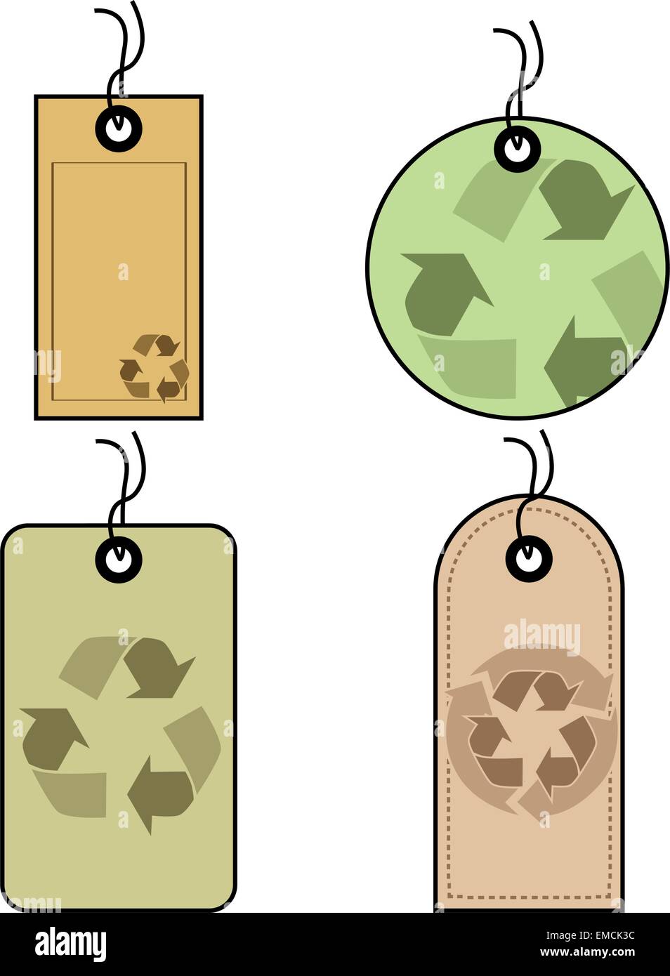 Recycled tag Stock Vector Images - Alamy