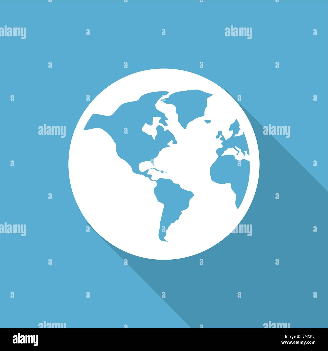 World globe flattened Stock Vector Images - Alamy