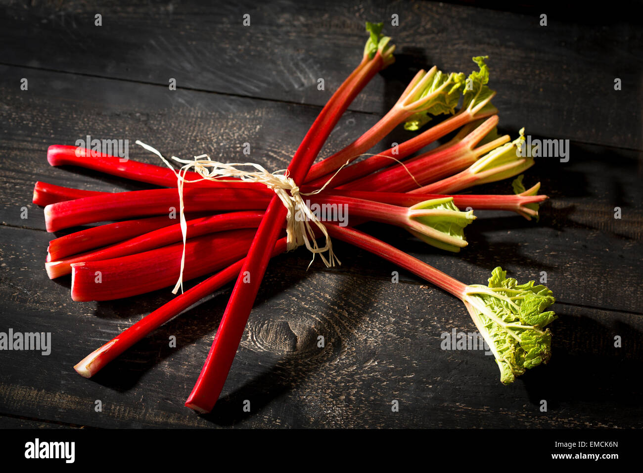 Bunch of rhubarb Stock Photo - Alamy