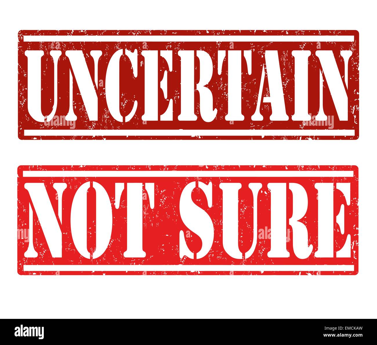 Uncertain future illustration Stock Vector Images - Alamy