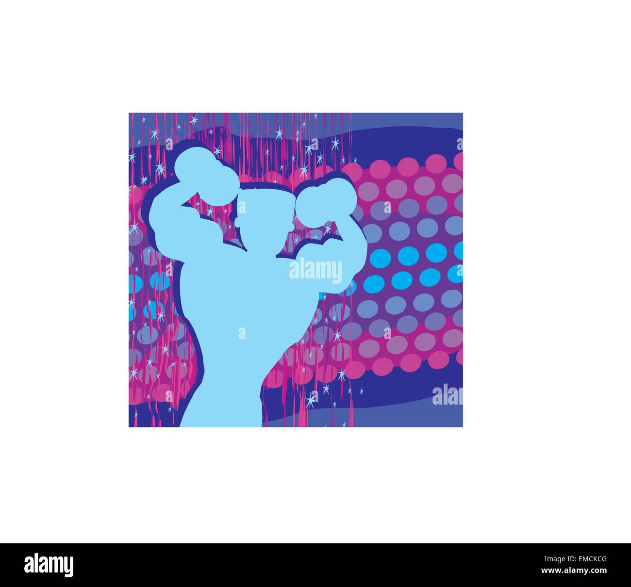 Strong man - abstract grunge background Stock Vector Image & Art - Alamy