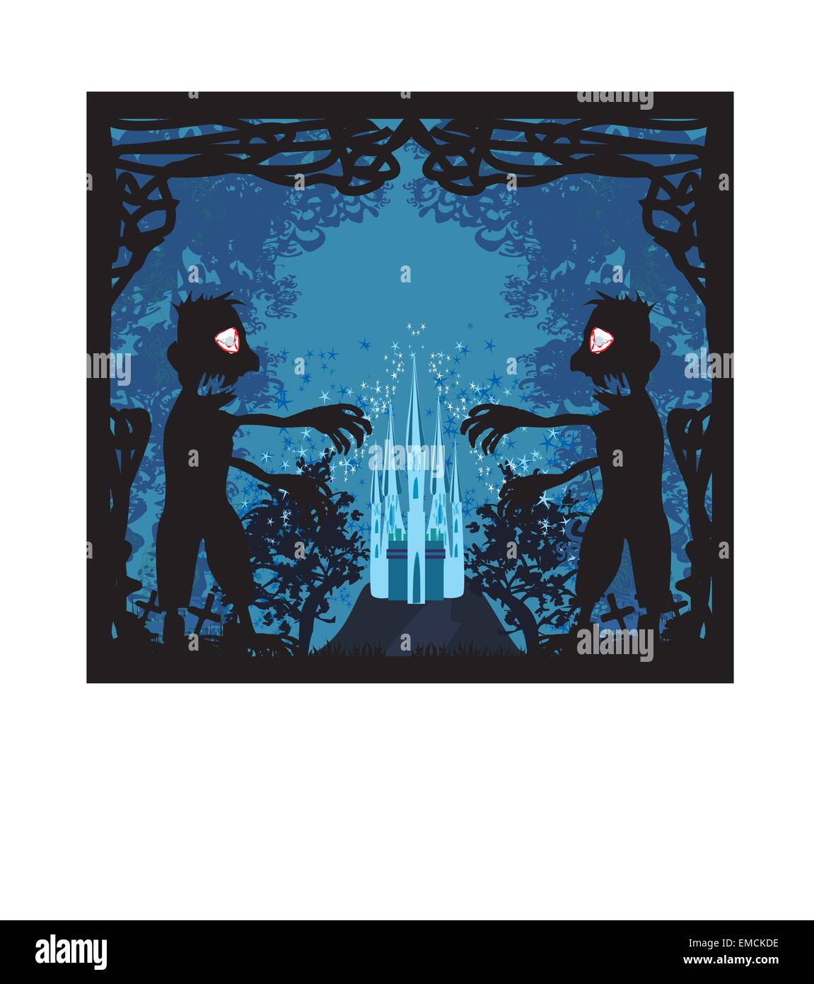 Funny monster card Cut Out Stock Images & Pictures - Alamy