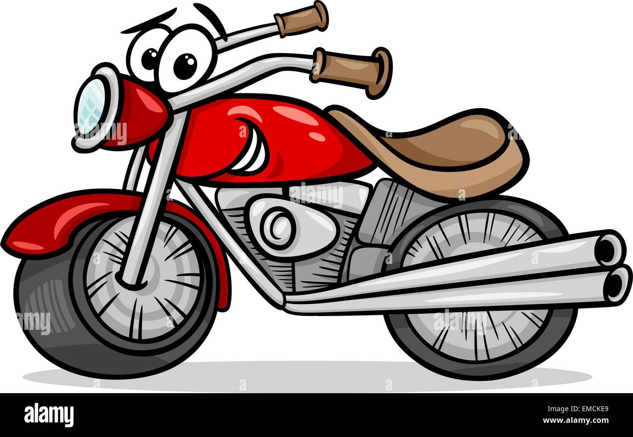 bike or chopper cartoon illustration Stock Vector Image & Art - Alamy