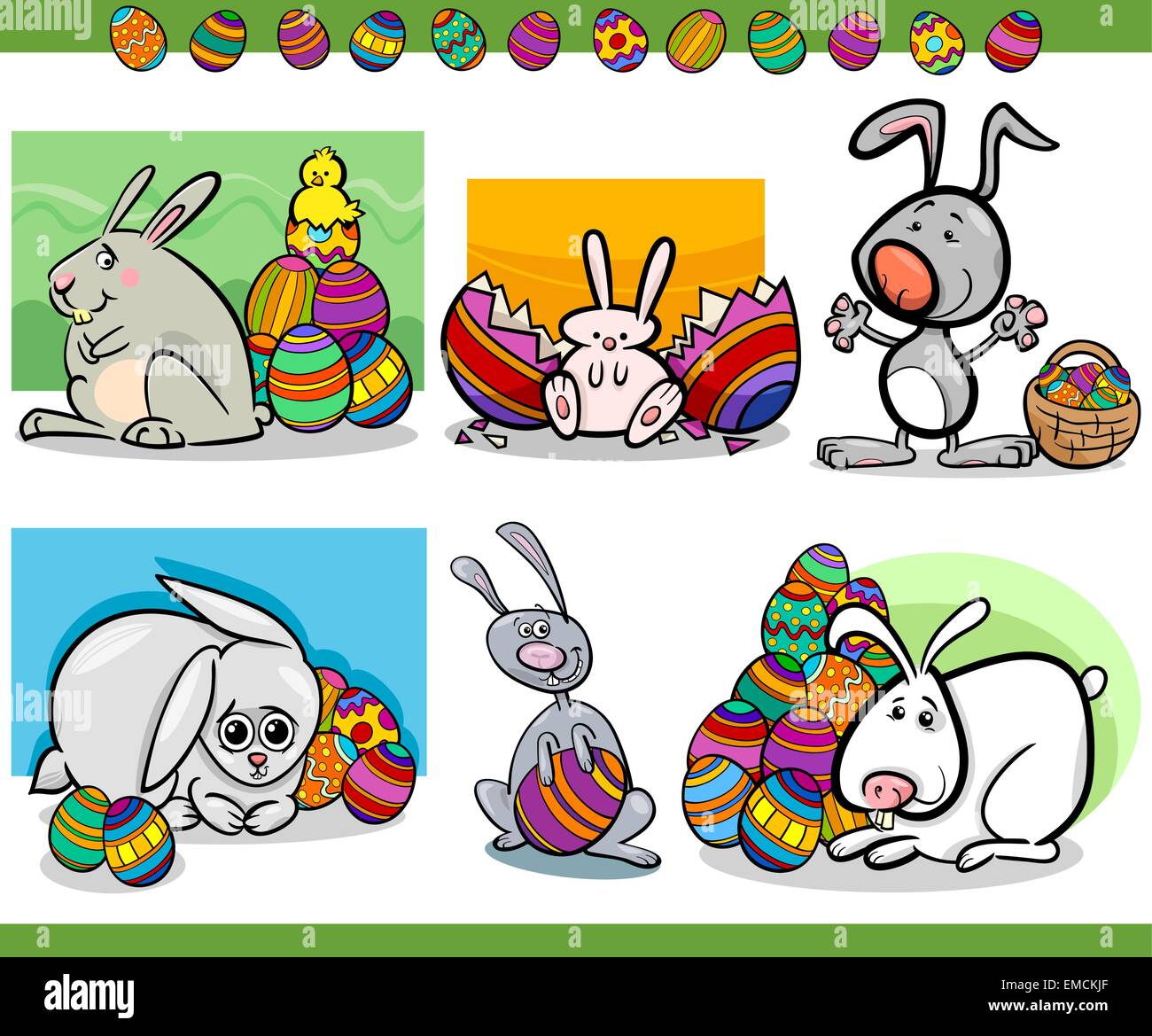 easter themes set cartoon illustration Stock Vector Image & Art - Alamy