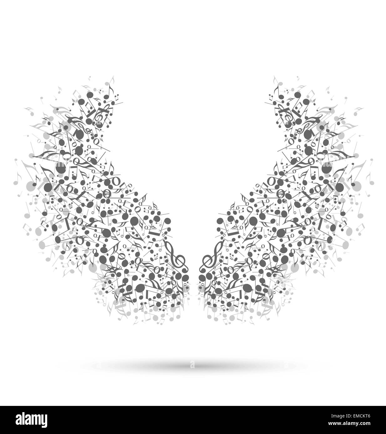 Musical wing Stock Vector Images - Alamy