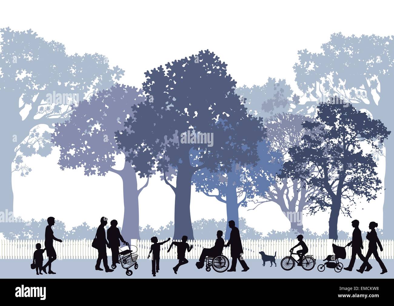 Park people Stock Vector Images - Alamy