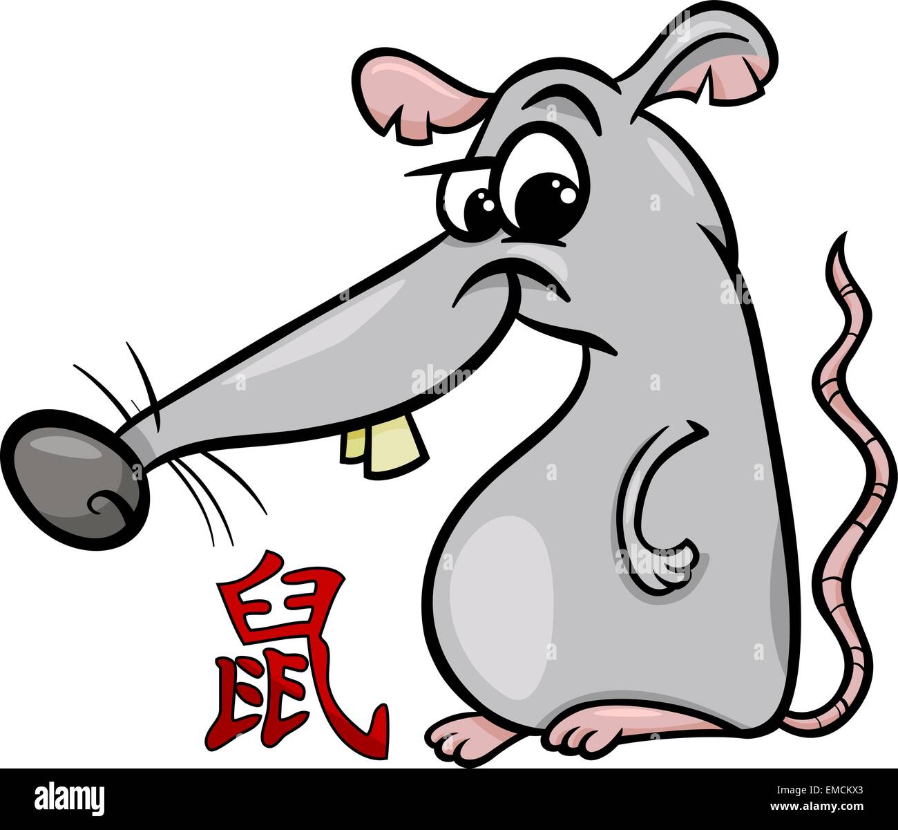 Chinese horoscope sign rat Stock Vector Images - Alamy